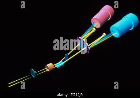 SPACE TELESCOPE, c1991. /nGraphic showing how light enters the Hubble ...