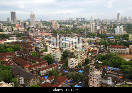 aerial view of Dadar ; Bombay Mumbai ; Maharashtra ; India Stock Photo ...