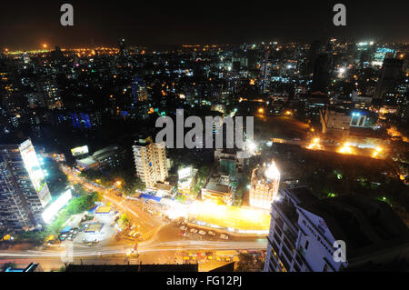 An aerial view of Dadar Prabhadevi , Bombay now Mumbai , Maharashtra ...