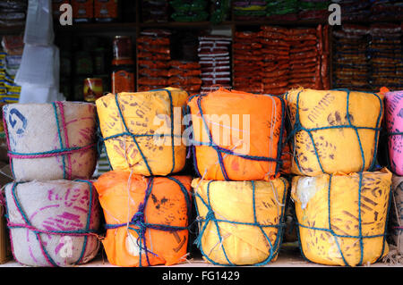 Jaggery packs in Village Grocery Shop at Gujarat India Stock Photo - Alamy