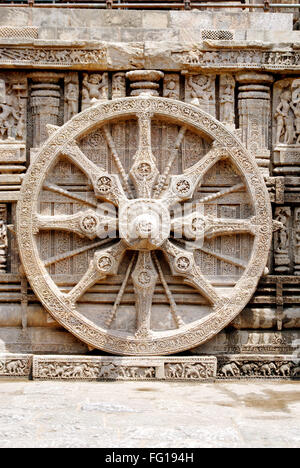 God statues at wheel of chariot rath yatra of jagannath, Puri, Orissa ...
