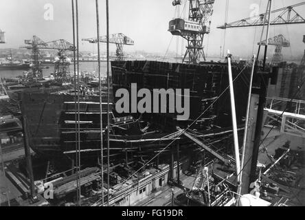 JAPAN: SHIPYARD, 1962. /nThe Yokohama Shipyard and Engine Works in ...