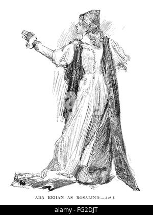ADA REHAN (1857-1916). /nAmerican (Irish-born) actress. As Rosalind in ...