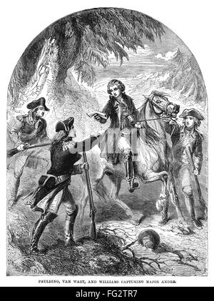 JOHN ANDRE (1751-1780). /nEnglish soldier. The capture of Major Andre ...