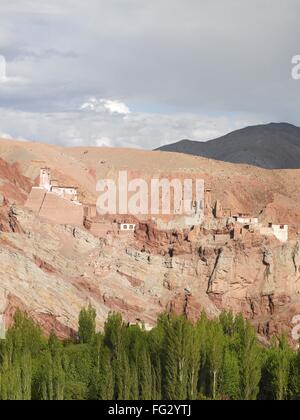 India Jammu Kashmir Ladakh Basgo Monastery and fort Stock Photo - Alamy