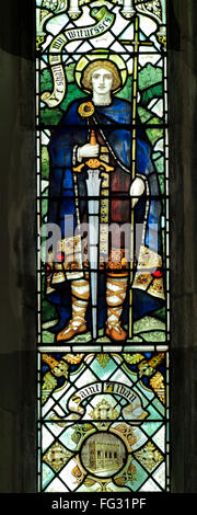Stained Glass Window of Saint Alban- St Albans Abbey - Hertfordshire ...