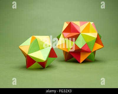 Origami ball multiple pieces India Asia Stock Photo - Alamy