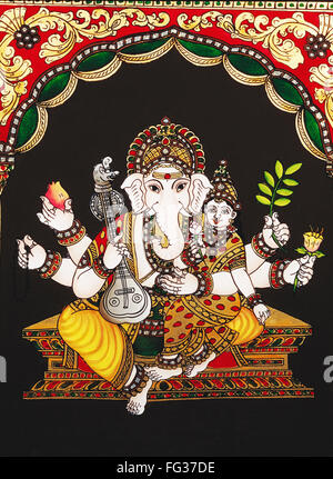 Uchishta Ganpati embraces goddess devouring remnants of meal thanjavur ...