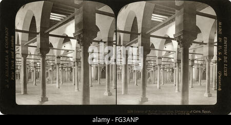 EGYPT: CAIRO, 1901. /n'Interior of hall of instruction, University of ...