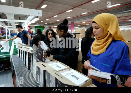 The assembly line of SodaStream factory maker of soda water consumer ...