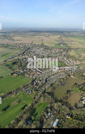 An aerial view of the Kent village of Lyminge Stock Photo - Alamy