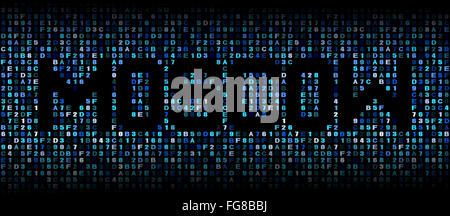 Moscow text on hex code illustration Stock Photo - Alamy