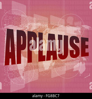 business concept: applause words on keyboard keys Stock Photo - Alamy