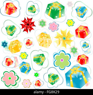 Different shape gift boxes Stock Photo - Alamy