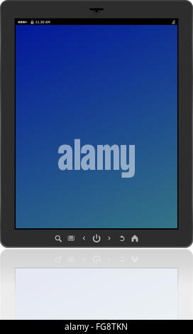 Photo-realistic vertical tablet pc with abstract screen Stock Photo - Alamy