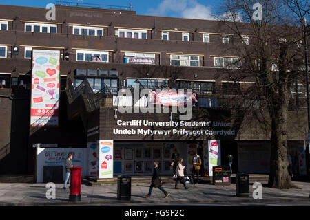 Cardiff University Students' union in Cardiff, South Wales Stock Photo ...