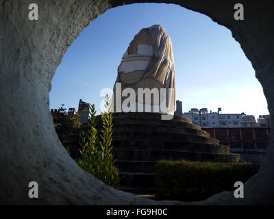 Dharahara tower after earthquake, kathmandu, nepal, asia Stock Photo ...