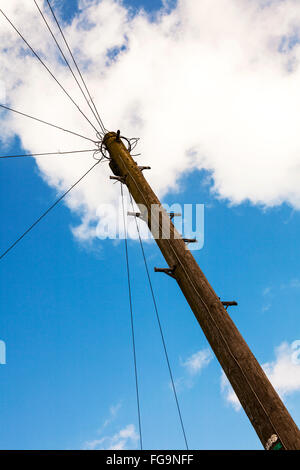 Telegraph wires pole telephone wire communication hub phone lines line ...