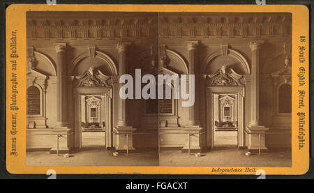 This image shows the interior of Independence Hall in Philadelphia, a ...