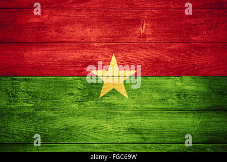 Burkina Faso flag or banner on abstract texture Stock Photo - Alamy
