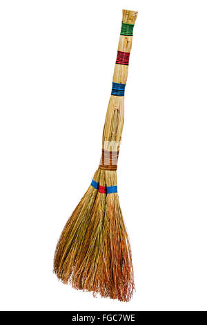 Besom, isolated on white background Stock Photo - Alamy