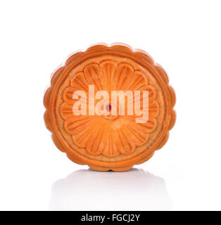 Traditional Mooncake On white background Stock Photo - Alamy
