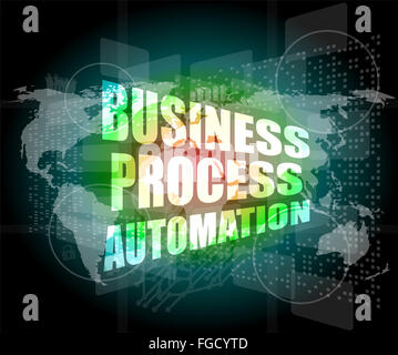 business process automation interface hi technology Stock Photo - Alamy