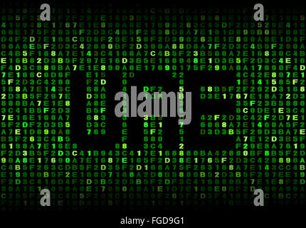 UAE text on hex code illustration Stock Photo - Alamy