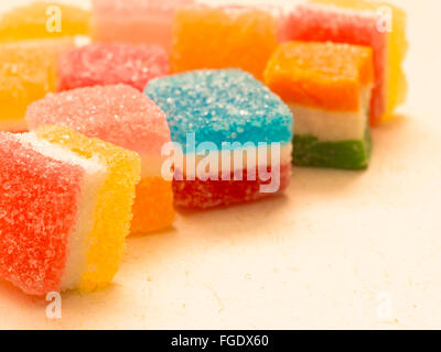 colorful candies with crystal sugar Stock Photo - Alamy
