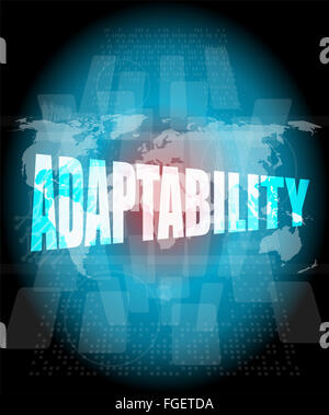 Adaptability word cloud Stock Photo - Alamy