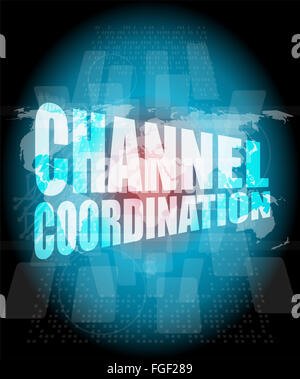 Supply Channel Coordination or Logistics Chain as Concept Stock Photo ...