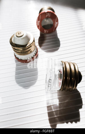 Vintage electrical fuse Stock Photo - Alamy