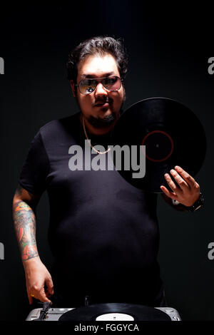 dj tatoo fat guy entertainment open chill out music disc jockey vinyl ...