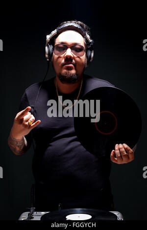 dj tatoo fat guy entertainment open chill out music disc jockey vinyl ...