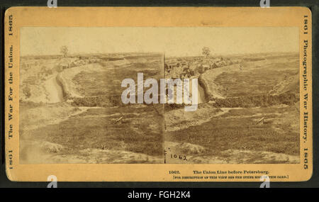 The Union line before Petersburg, by Taylor & Huntington Stock Photo ...