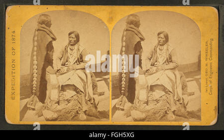 A photograph of Ute braves from the Kah-poh-teh band of northern New ...