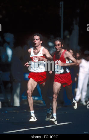 Rodolfo Gómez (MEX) competing in the 1983 Rotterdam Marathon Stock ...