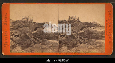 A photograph of Spouting Cave in Newport, Rhode Island, taken by John P ...