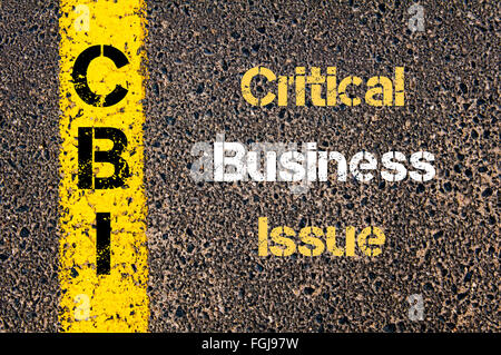 Concept image of Business Acronym CBI Critical Business Information ...