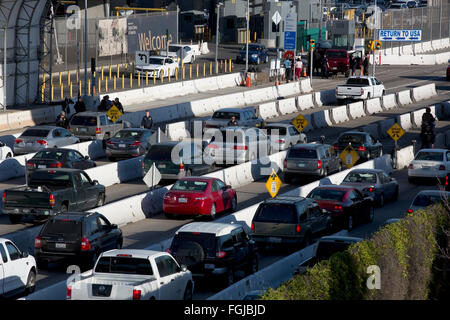 United States exit checkpoint in San Ysidro, California at border Stock ...
