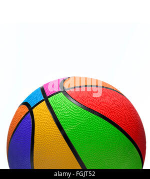 Single Basketball isolated on white Stock Photo - Alamy