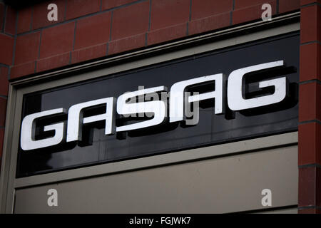 Markenname: "Gasag", Berlin Stock Photo - Alamy