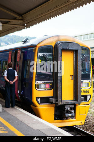 Bath Spa Station platform Bath Spa Somerset England UK Stock Photo - Alamy