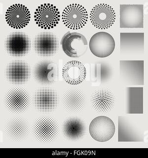 Halftone Patterns. Set of Halftones Stock Vector Image & Art - Alamy