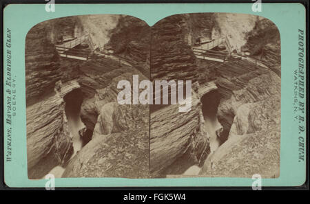 A view of the entrance gorge, captured by R. D. Crum, showcasing the ...