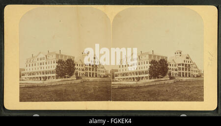 A stereoscopic photograph showing Sinclair House and a scene from ...