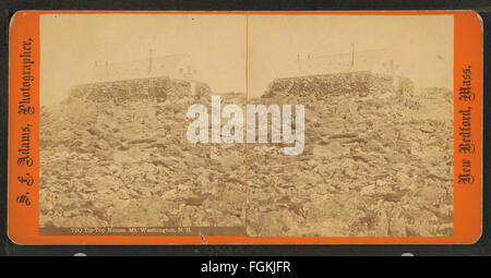 A photograph by S. F. Adams showing the Tip Top House on Mount ...