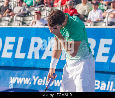 Delray Beach, Florida, US. 20th Feb, 2016. Bulgarian GRIGOR DIMITROV ...