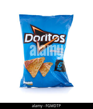 A packet of cool original Doritos on a white background Stock Photo - Alamy