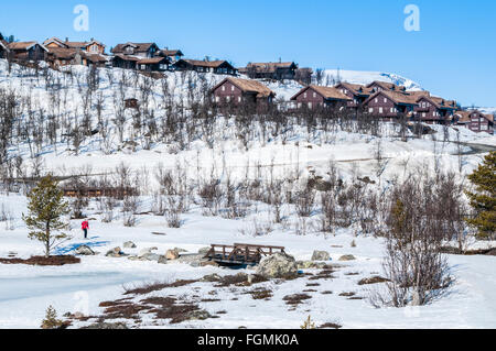 Geilo Fjellandsby apartment complex , some kilometers south of Geilo ...